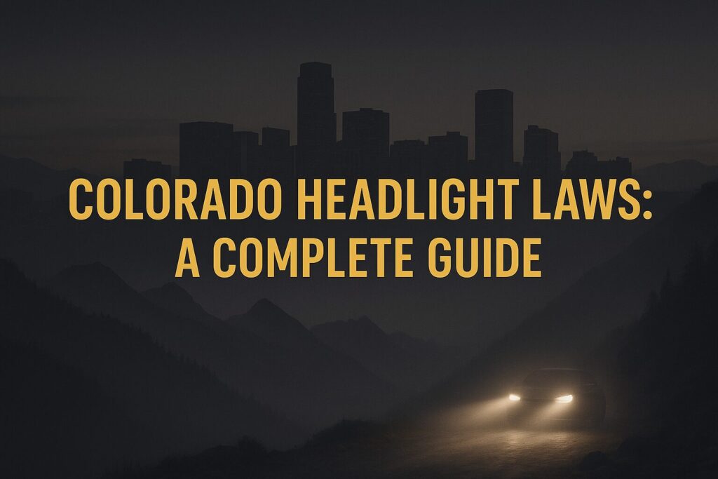 Understanding Colorado's Headlight Usage Laws
